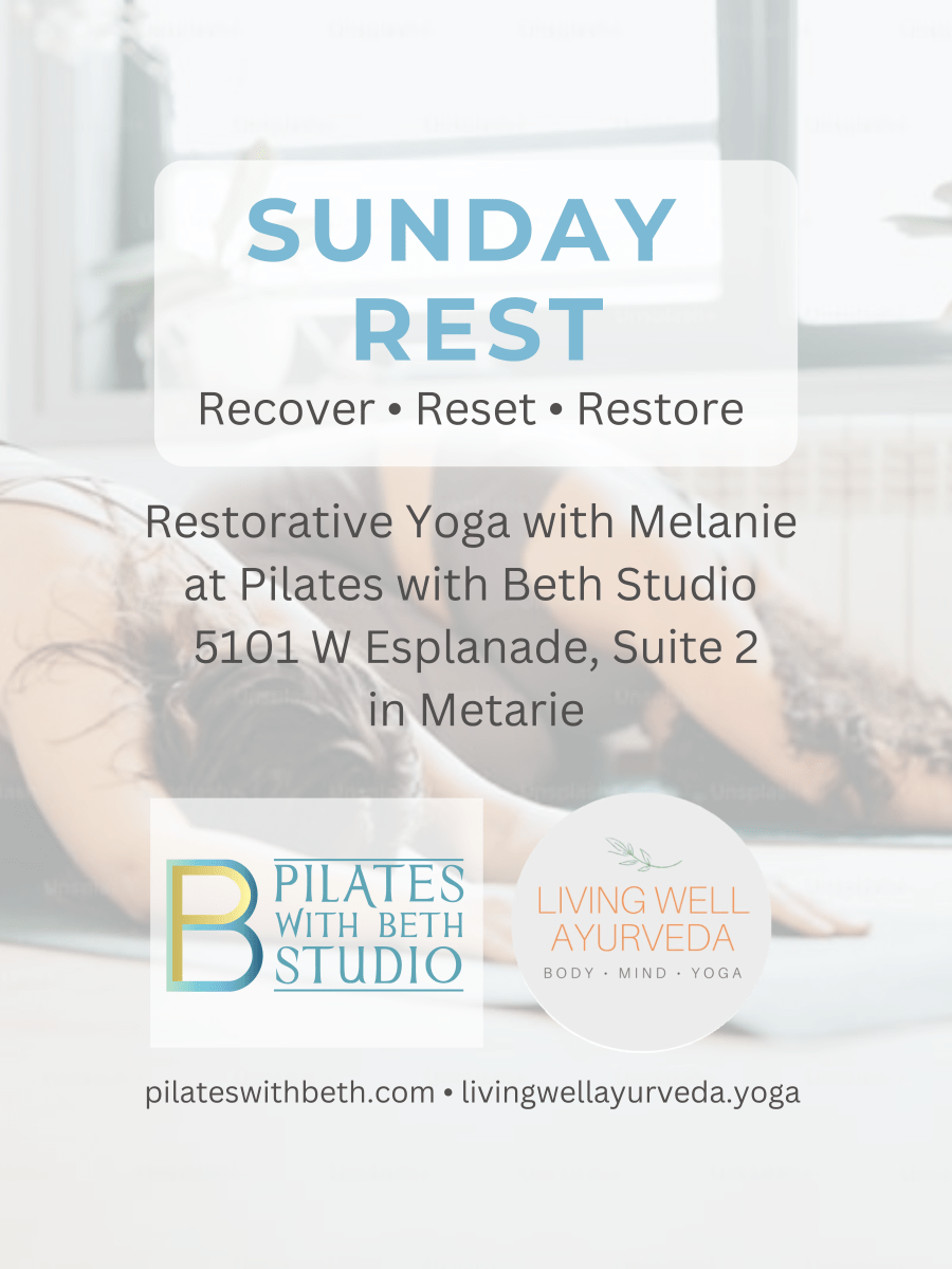 Sunday Rest Yoga Class – Living Well Ayurveda